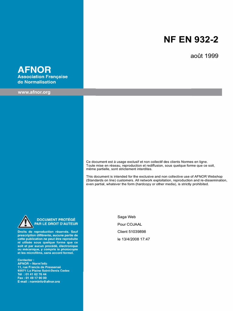 932-2 Red D'un Echantion de Labo | PDF