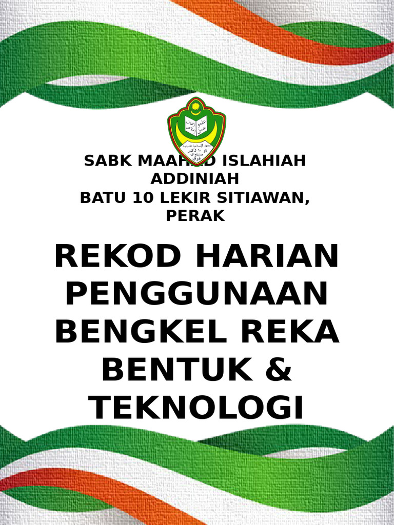 Cover Rekod Penggunaan Bengkel | PDF