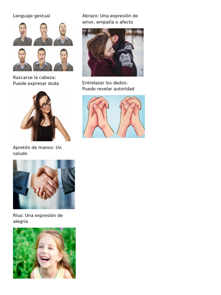 Lenguaje Gestual | PDF