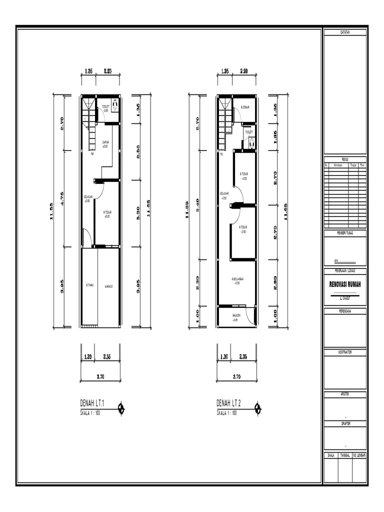 DENAH LT1 & LT.2-Model-1 | PDF
