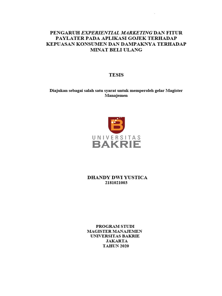 Pengaruh Dan Fitur Paylater Pada Aplikasi Gojek Terhadap Kepuasan Konsumen Dan Dampaknya ...