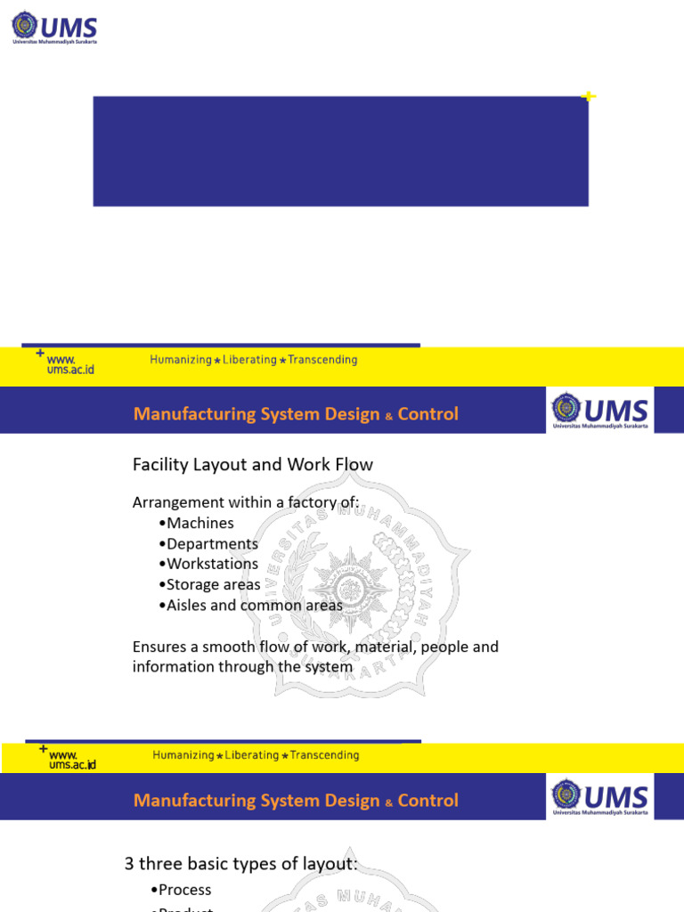 Pertemuan 10 Manufacturing System Design & Control Flexible Manufacturing Systems | PDF ...