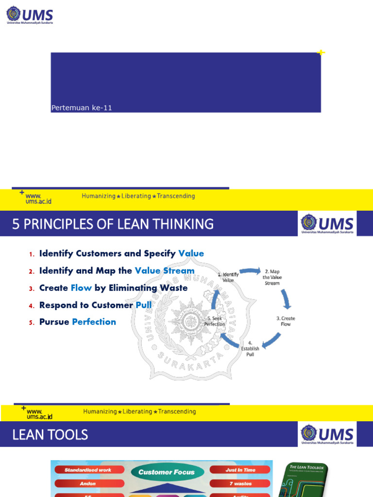 Pertemuan 11 Lean, Value Stream Mapping | PDF | Lean Manufacturing | Production And Manufacturing