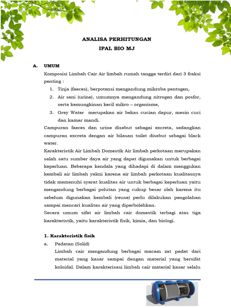 Perhitungan Ipal | PDF