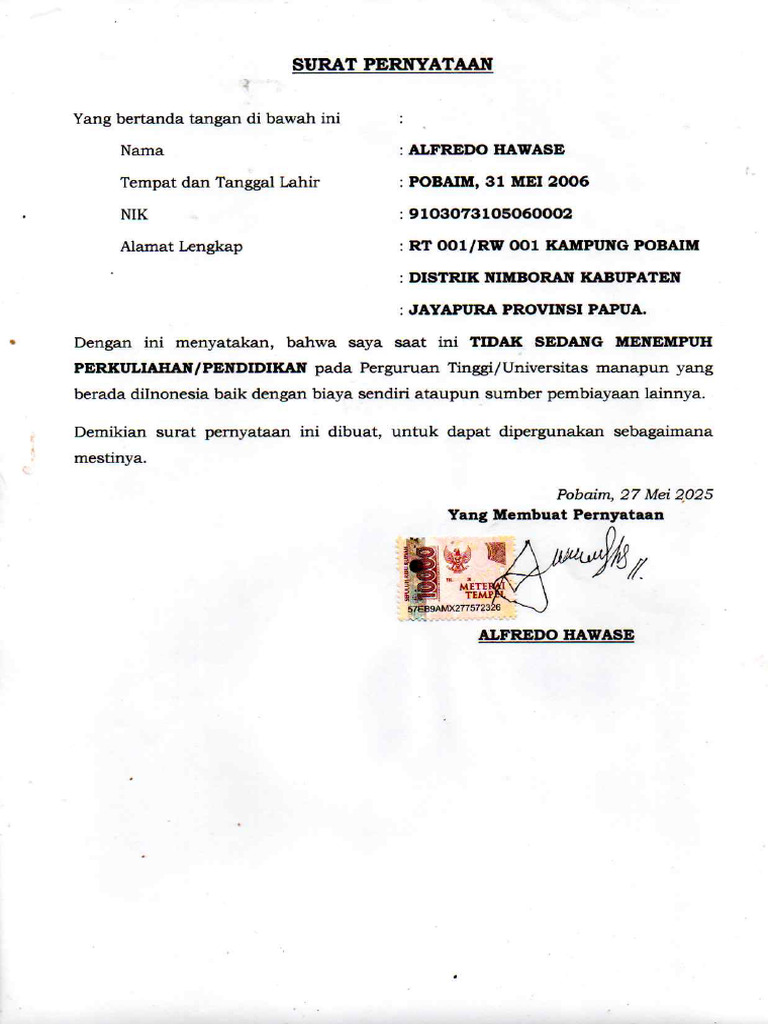 Tidak Sedang Kulia Edo | PDF