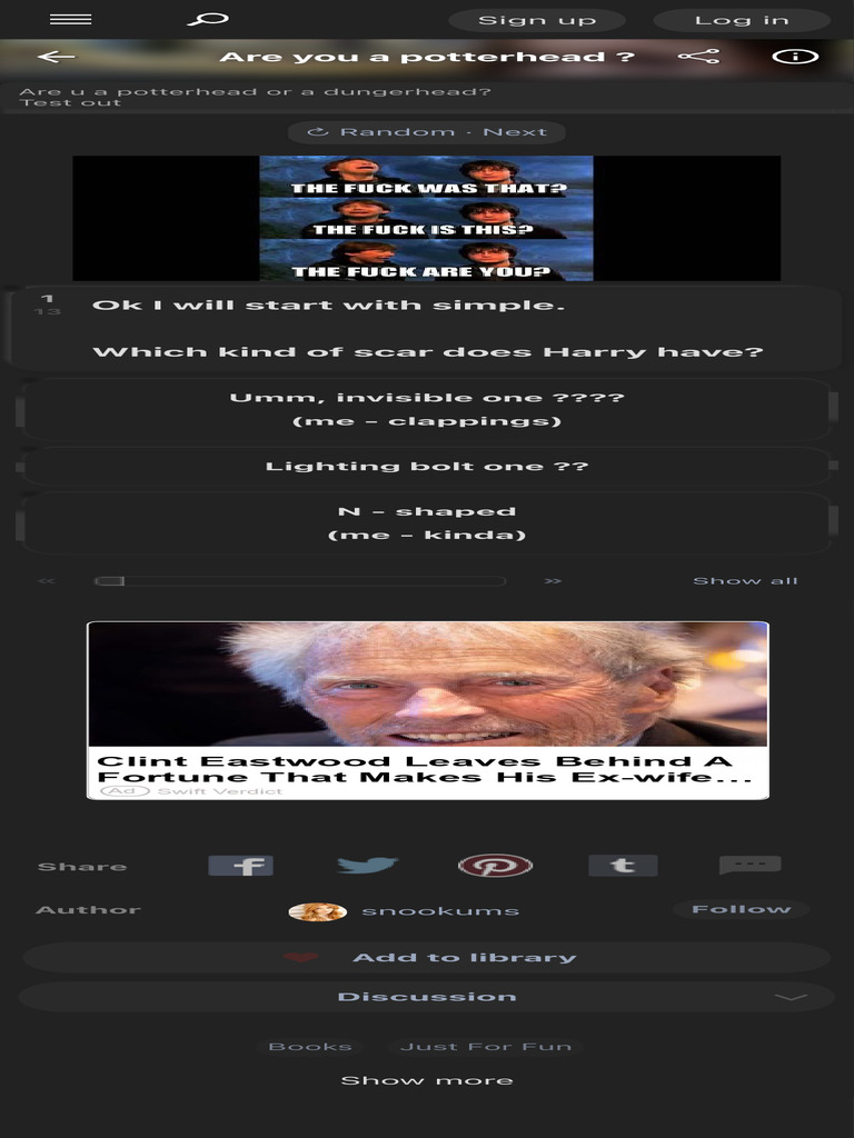 Potterhead Quiz on Quotev | PDF
