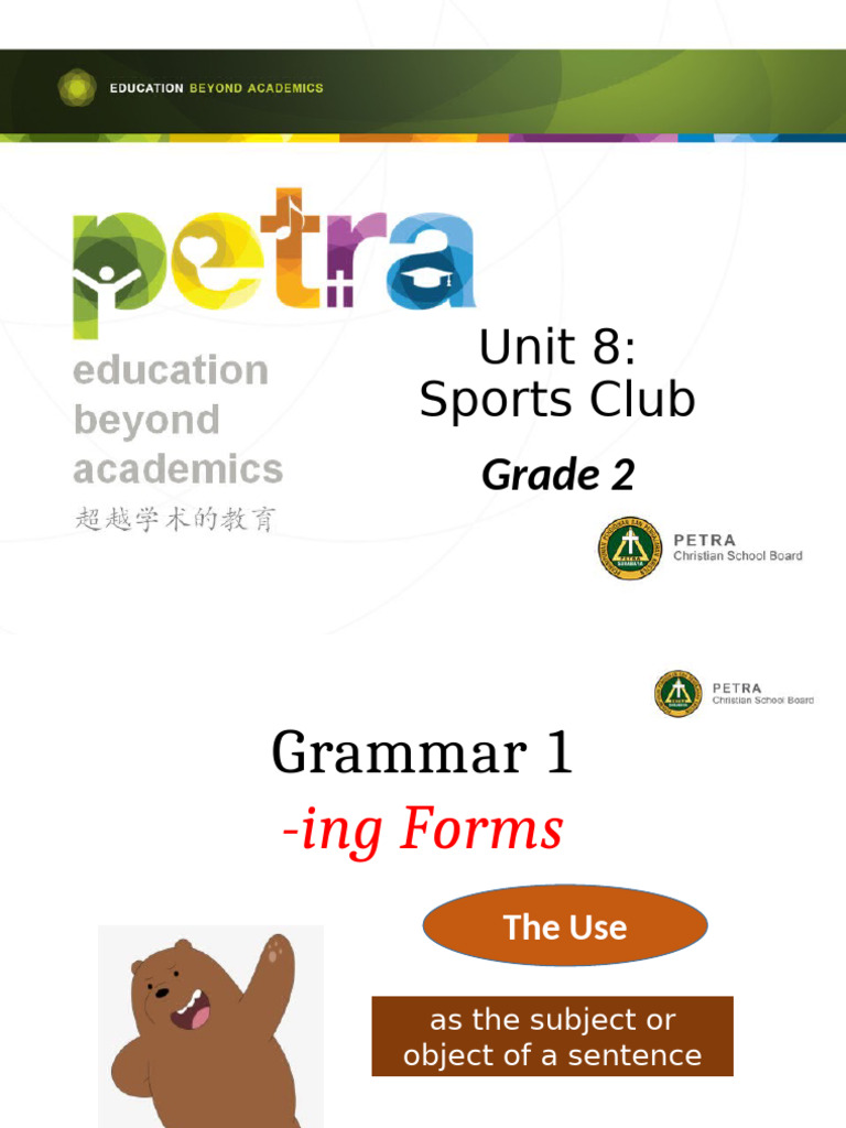 Grade 2 - Unit 8 - Grammar 1 | PDF