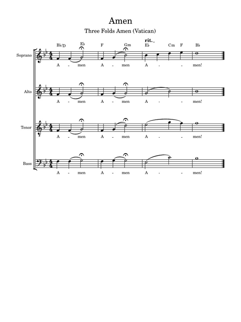 Amen - Vatican | PDF