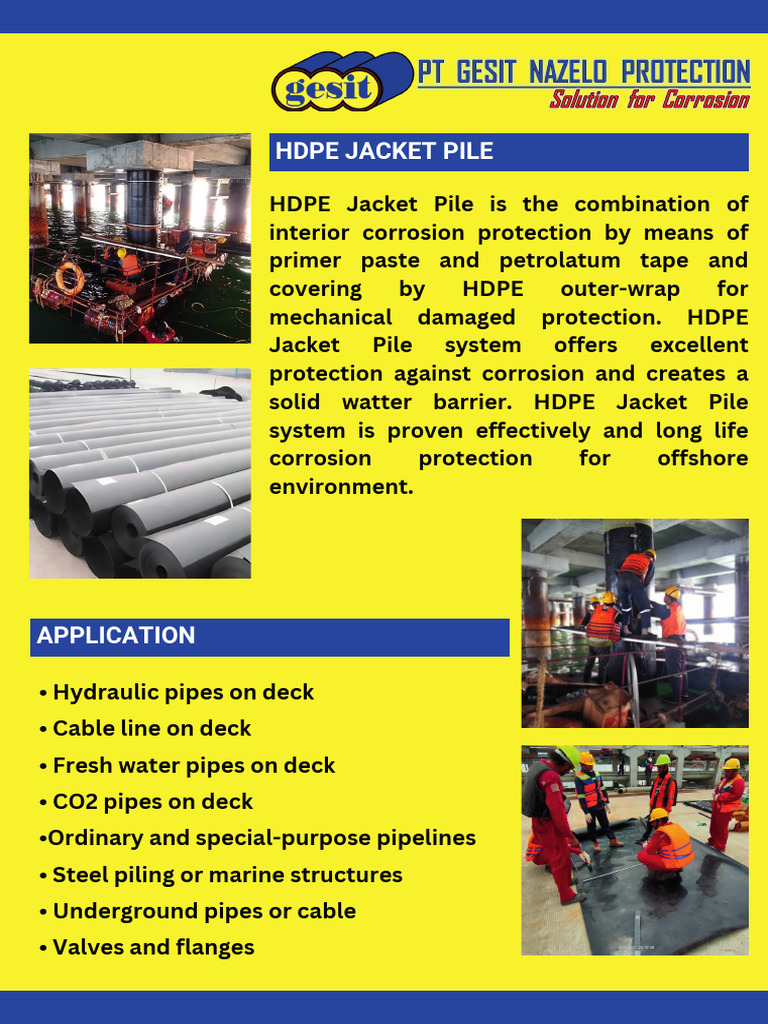 Data Sheet - Hdpe Pile Jacket | PDF