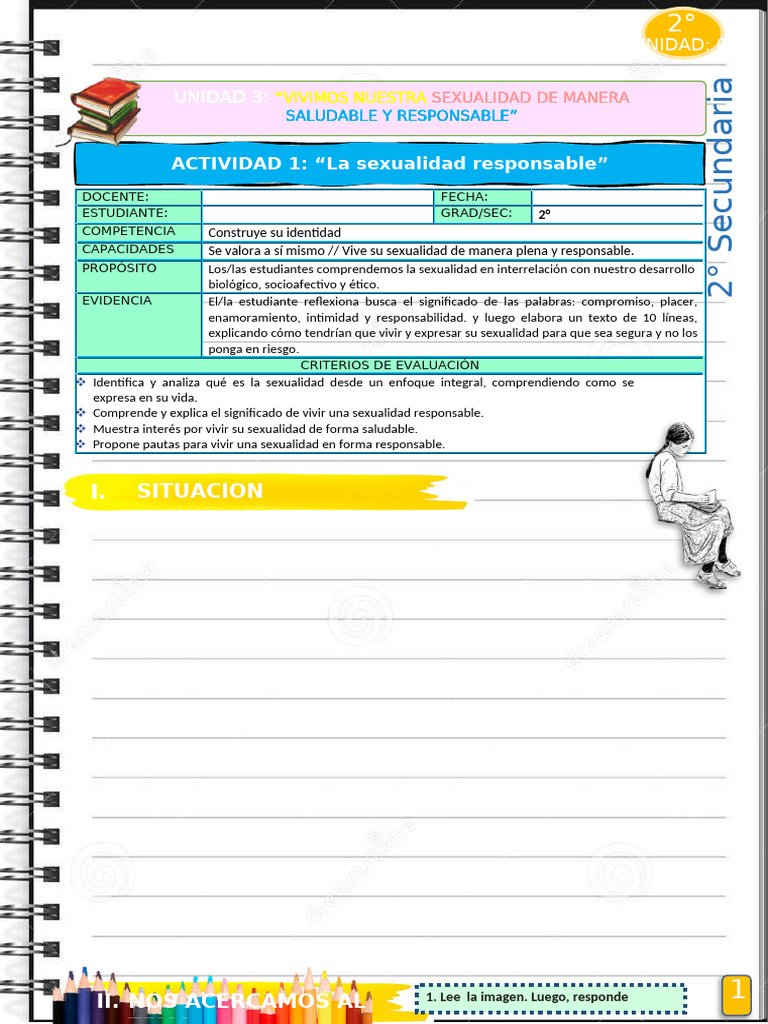 2° DPCC - Actv.01-Unid.3 2023 | PDF | La sexualidad humana | Masculinidad