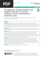 ROBIS Tool: Assessing Bias in Reviews | PDF | Systematic Review | Risk