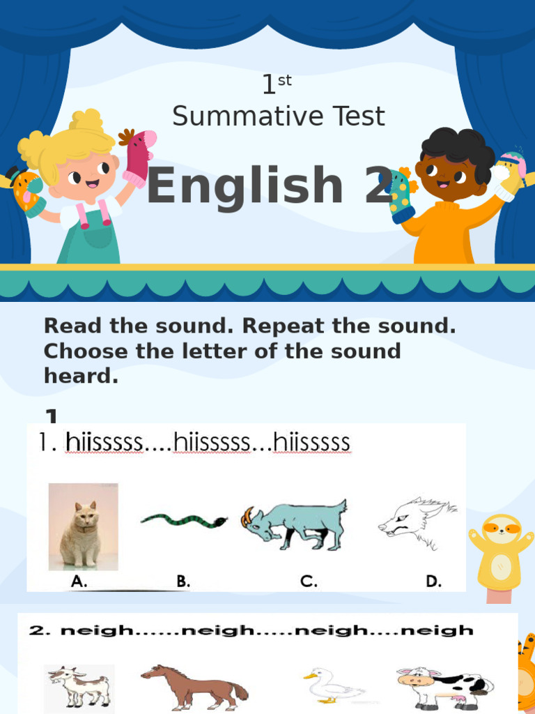 1st Summative-English, Math & MTB | PDF