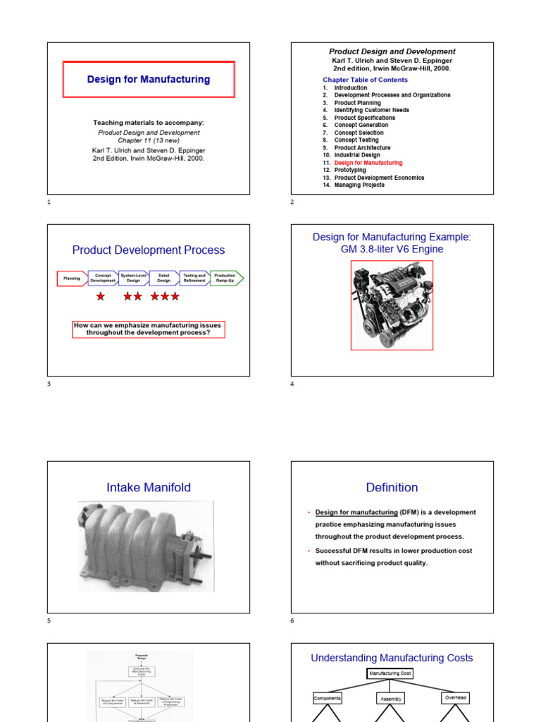Design For Manufacturing | PDF | Production And Manufacturing