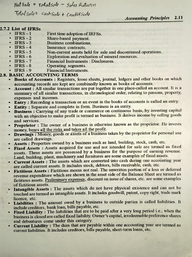 Basic Accounting Term and Exercise 2.1 | PDF