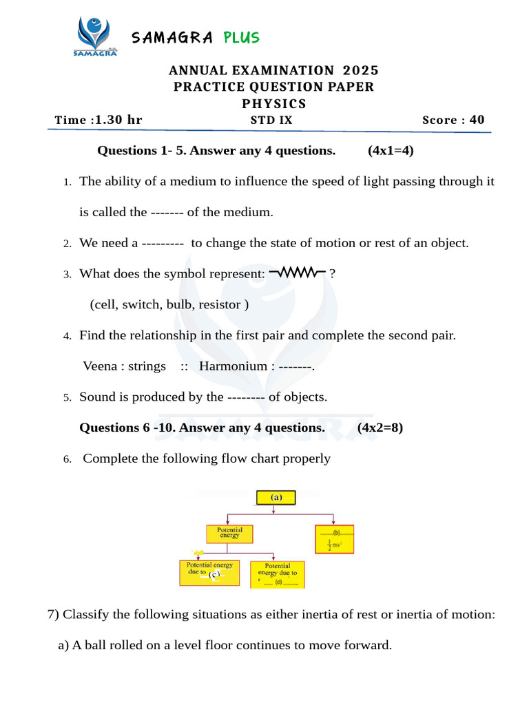 Different QUESTION - PAPER - 1740236742842 - 300180858 | PDF | Series ...