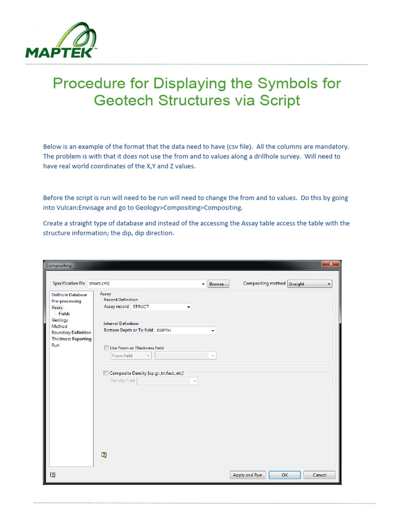 Geotech Structure Display Script Guide | PDF | Comma Separated Values ...