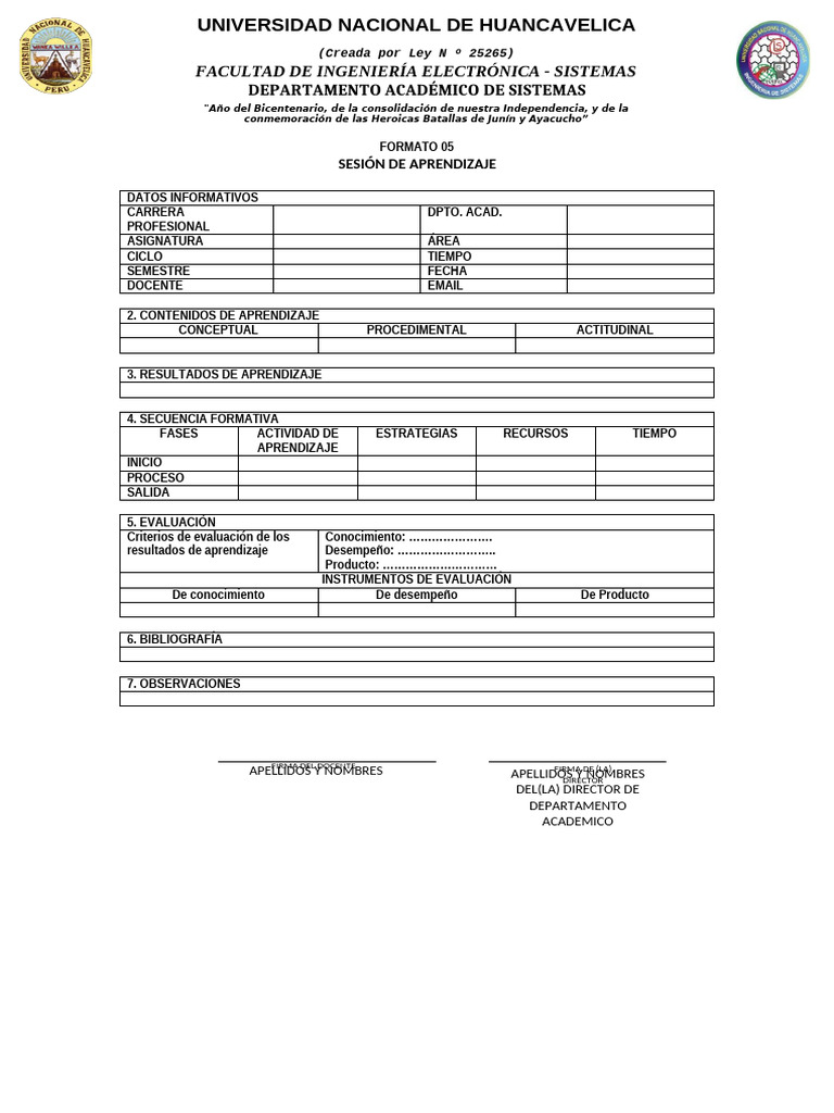 Formato 05 - Sesion de Aprendizaje | PDF