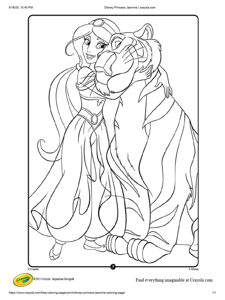 Disney Princess Jasmine | PDF