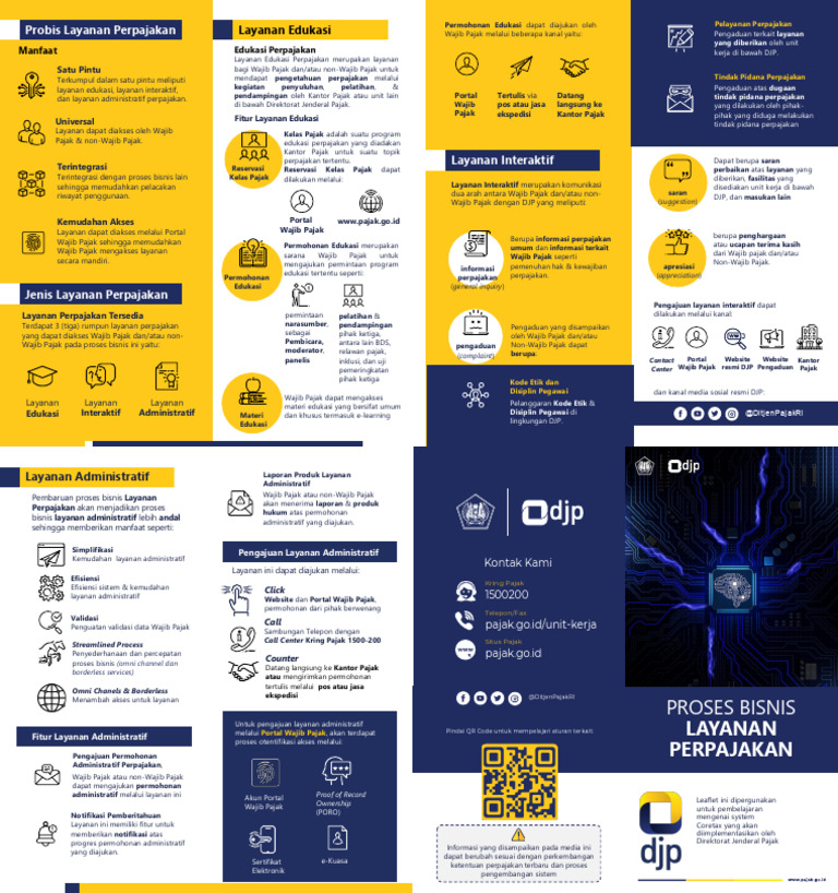 Leaflet - Layanan Perpajakan | PDF