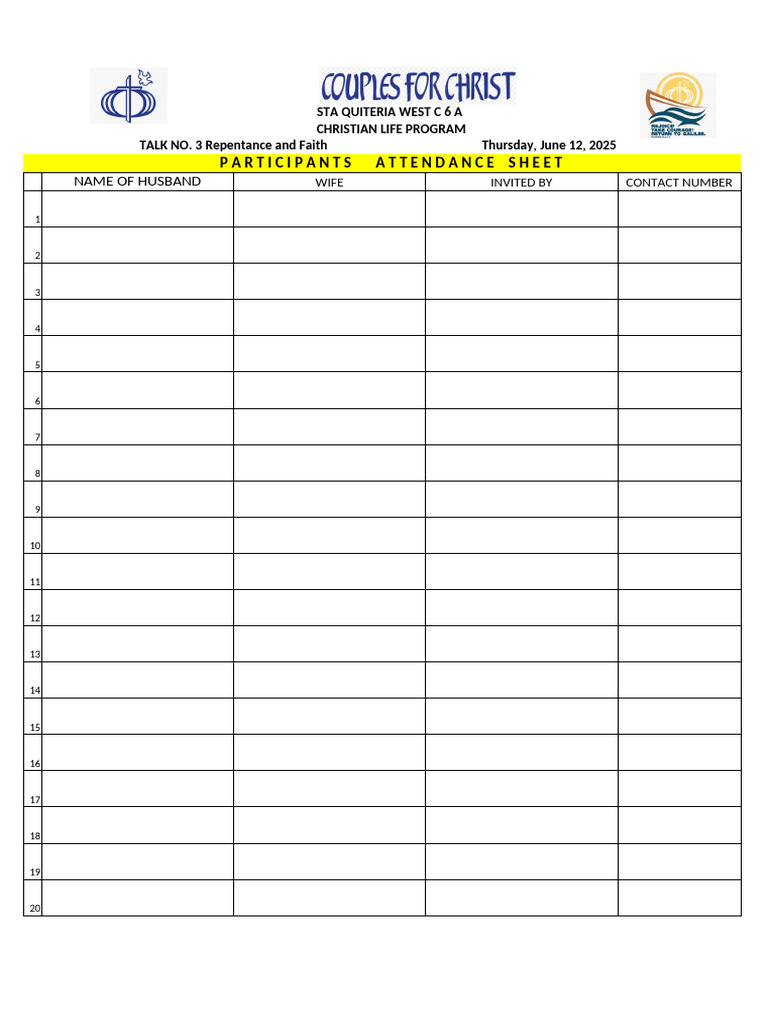 CFC CLP Participants 05102025 | PDF