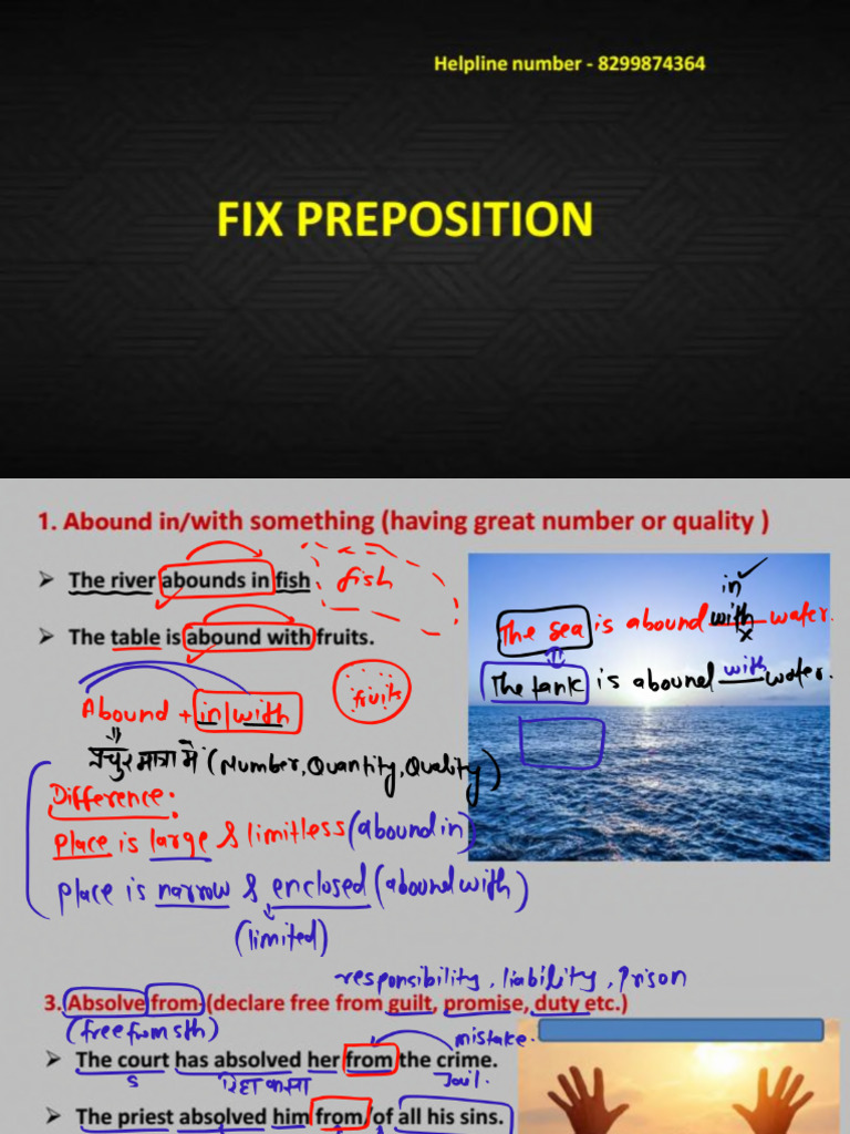 FIX PREPOSITION & IDIOMS AND PHRASES For SSC CGL Cpo and Other ...