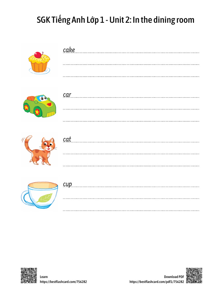 Unit 2 - in The Dining Room | PDF