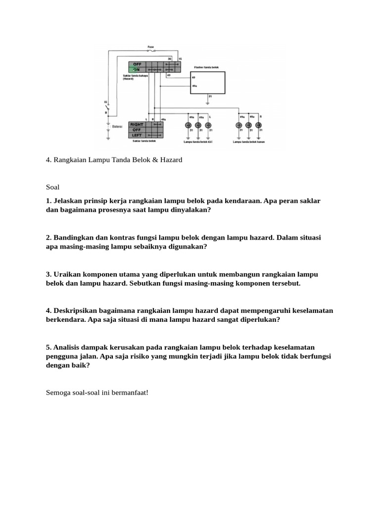 Rangkaian Tanda Belok | PDF
