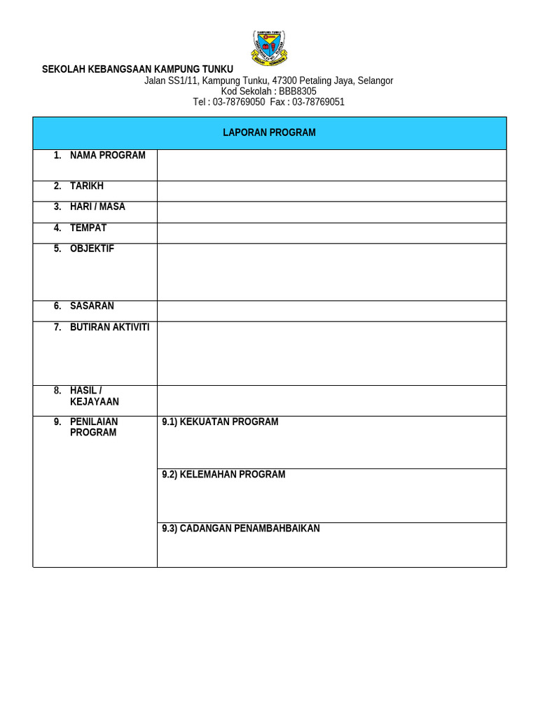 Contoh Laporan Program Koko | PDF