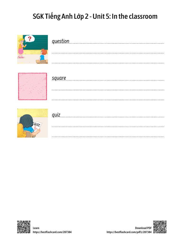 Unit 5 - In the Classroom | PDF