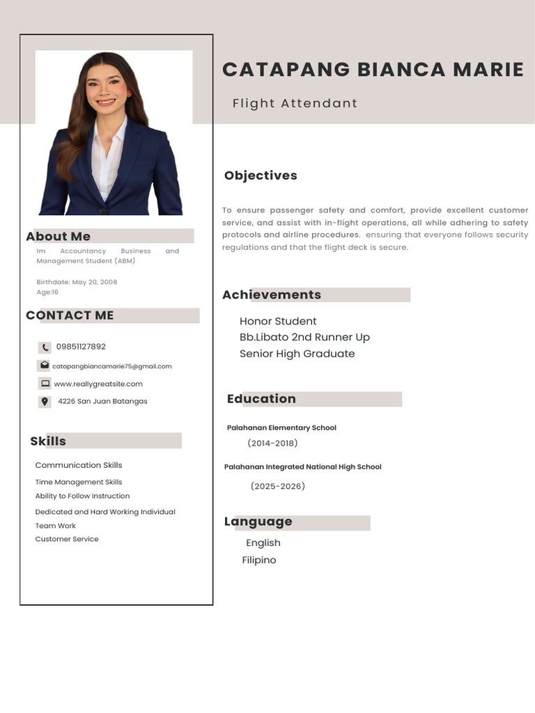 Simple Professional CV Resume | PDF