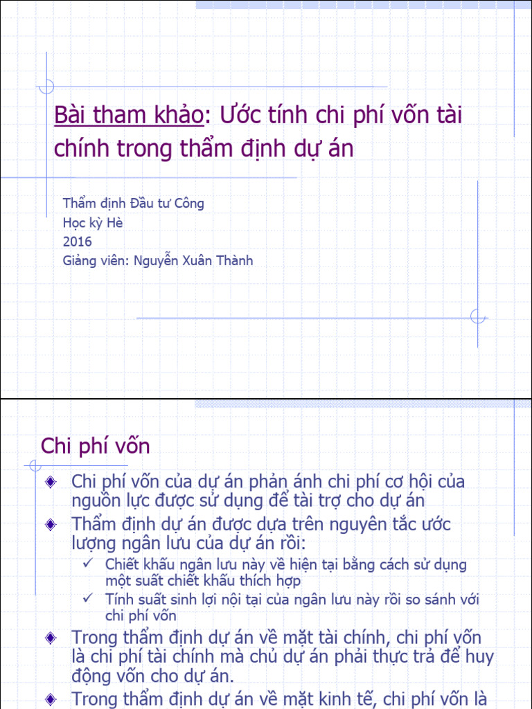MPP8-532-OM03V-Uoc Tinh Chi Phi Von Trong Tham Dinh Du An - Nguyen Xuan Thanh-2016-07!09 ...