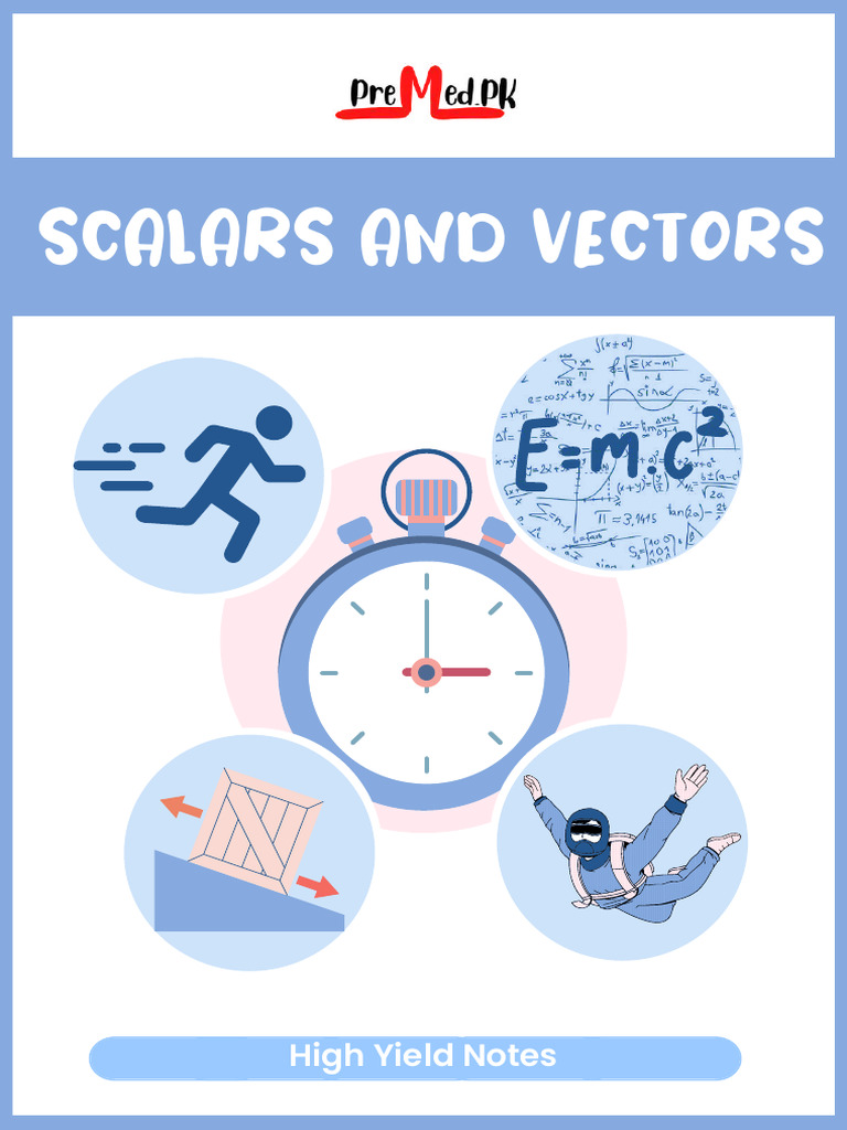 Scalars and Vectors - PreMed | PDF | Euclidean Vector | Force