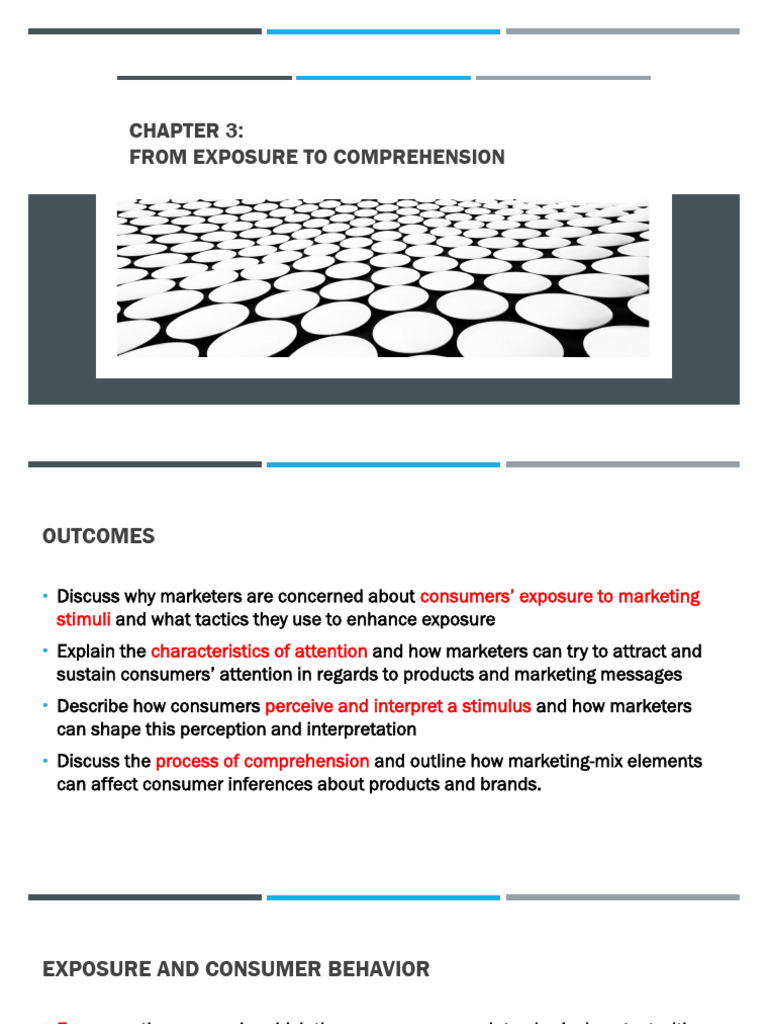 Chapter 3 - From Exposure To Comprehension | PDF | Perception ...
