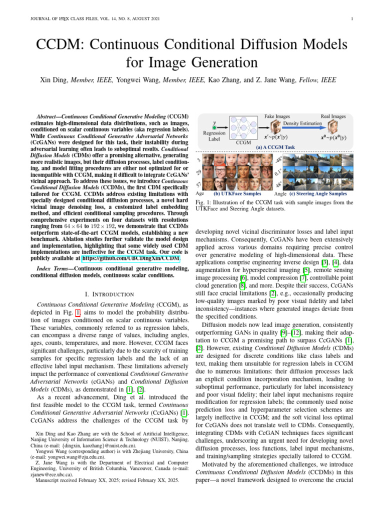 Continuous Conditional Diffusion Models | PDF | Applied Mathematics ...