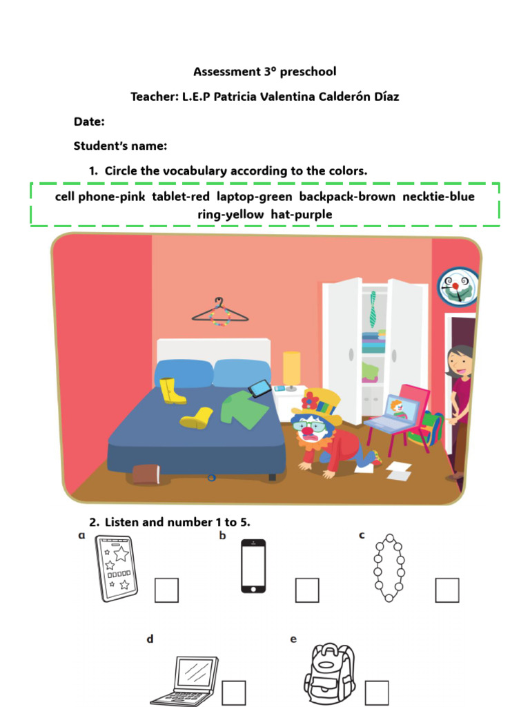Preschool Assessment Activities Guide | PDF
