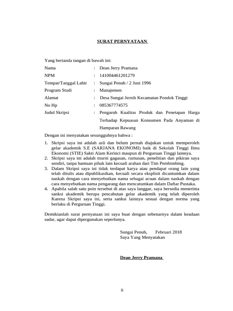 Kata Pengantar, Daftar Isi, Abstrak | PDF