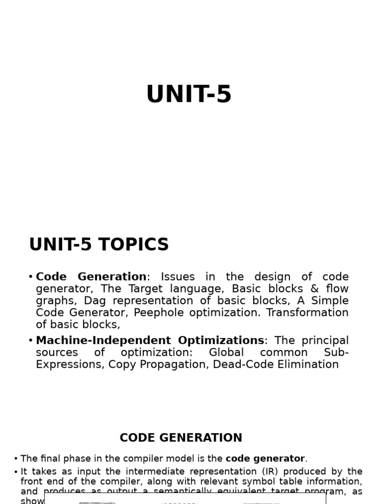 Code Generation and Optimization Techniques | PDF | Assembly Language ...