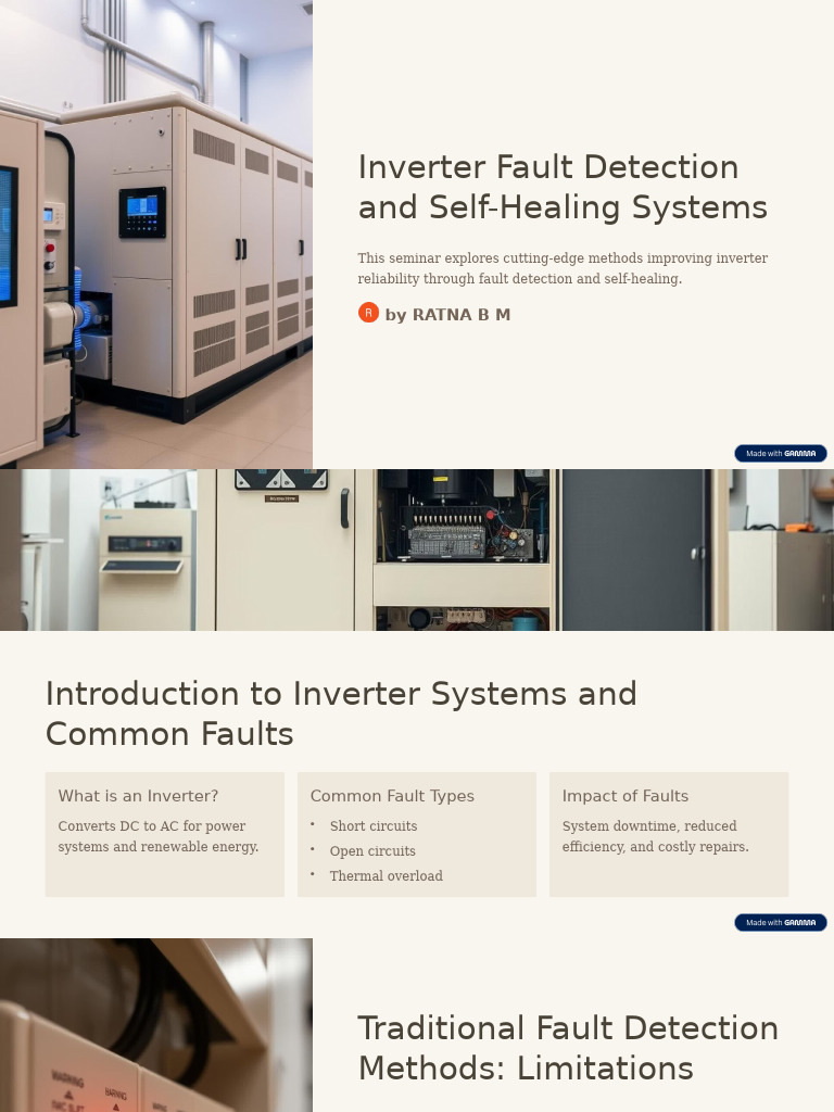 Inverter Fault Detection and Self Healing Systems | PDF | Power Inverter | Reliability Engineering