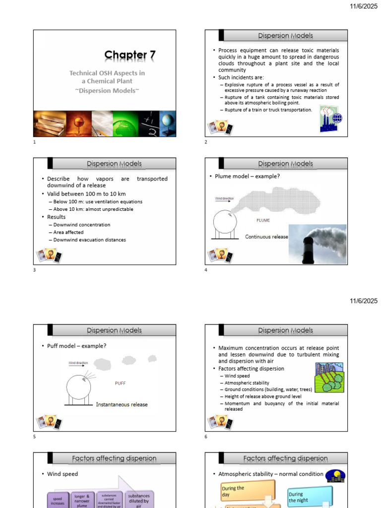 Dispersion Model Combined | PDF | Atmosphere Of Earth | Gases