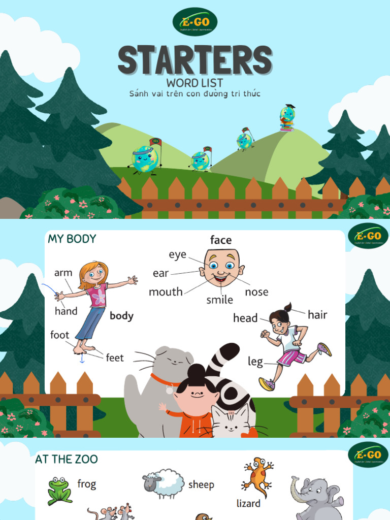 Starters - Word List | PDF