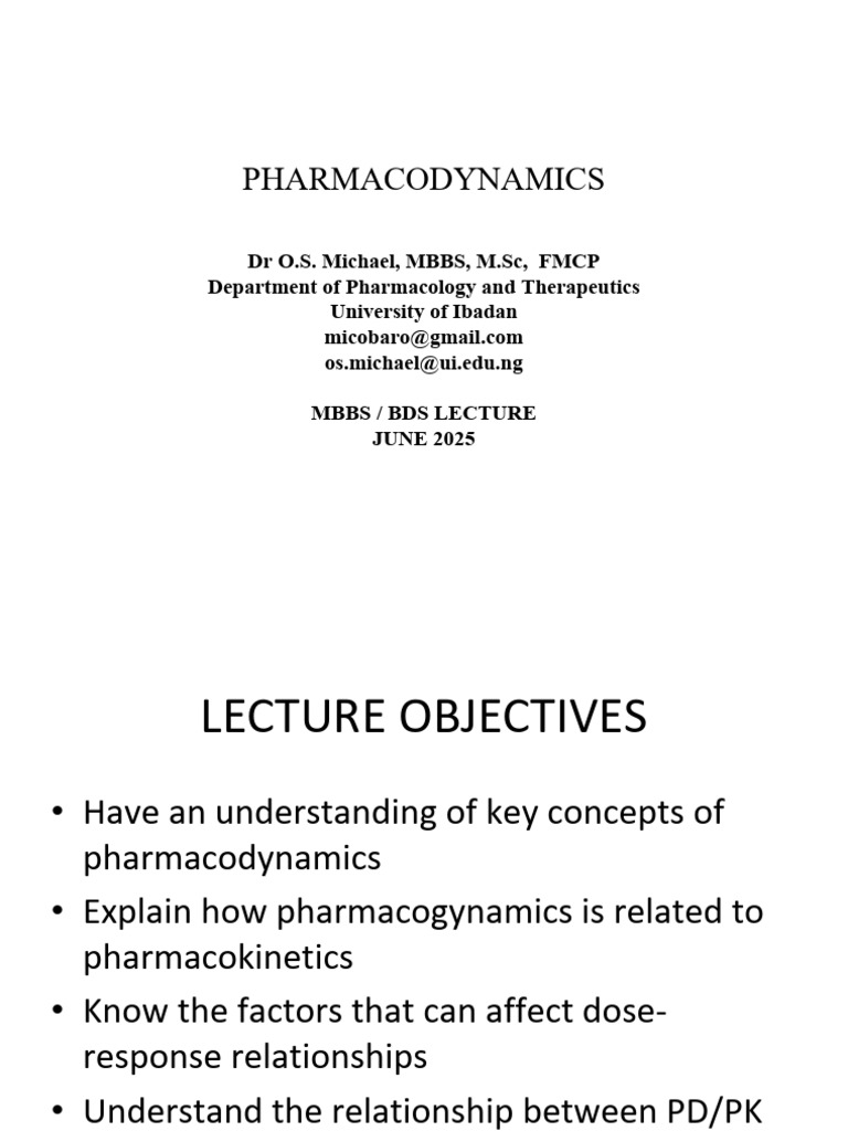 Understanding Pharmacodynamics Concepts | PDF | Cell Signaling ...