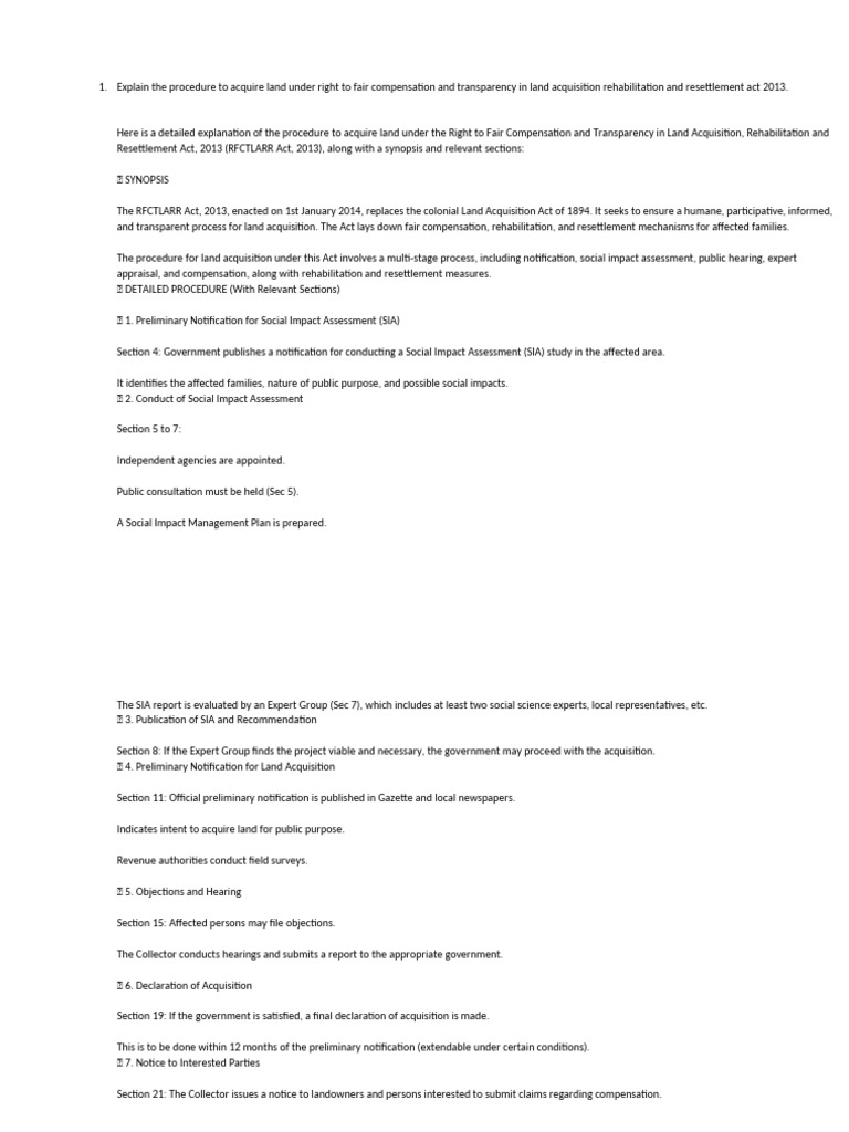 Unit 1 Land Law | PDF | Eminent Domain