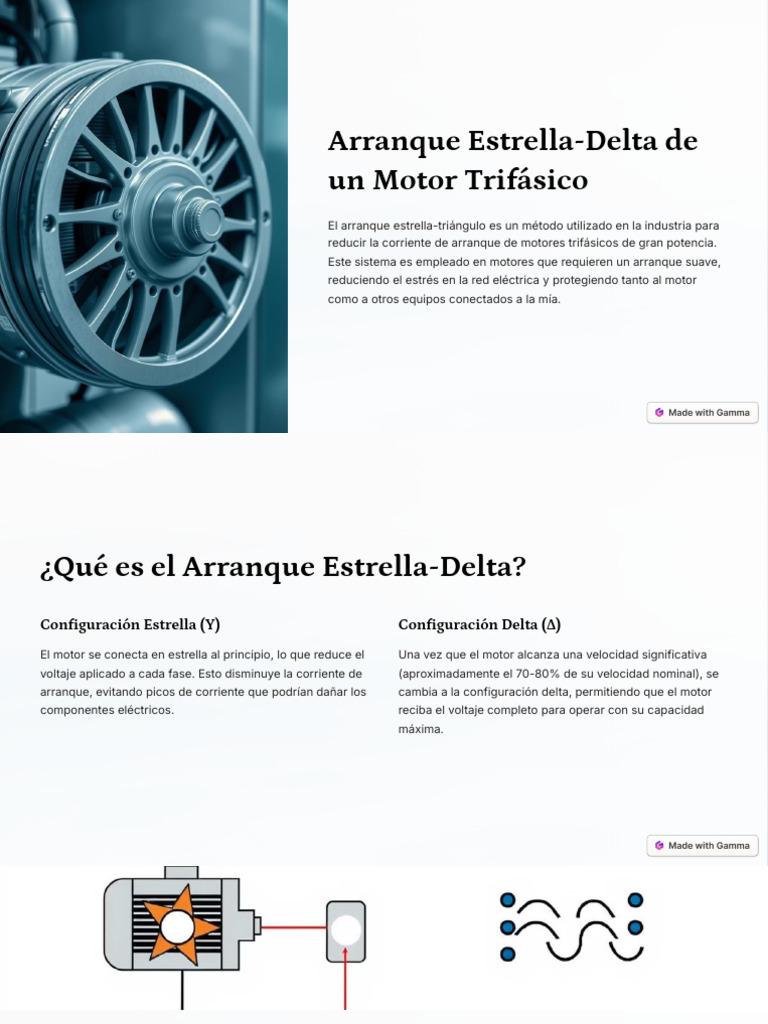 Arranque Estrella Delta de Un Motor Trifasico | PDF | Ingenieria ...