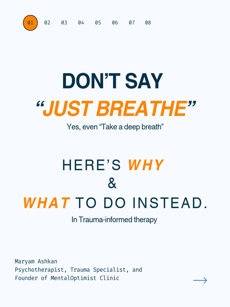 Don't Say Just Breath | PDF | Psychological Trauma | Psychotherapy
