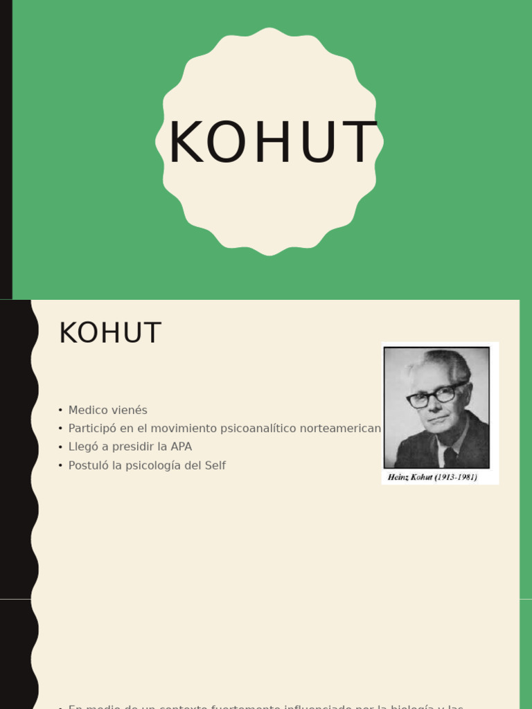 Introducción Al Self, Heinz Kohut | PDF | Psicoanálisis | Narcisismo