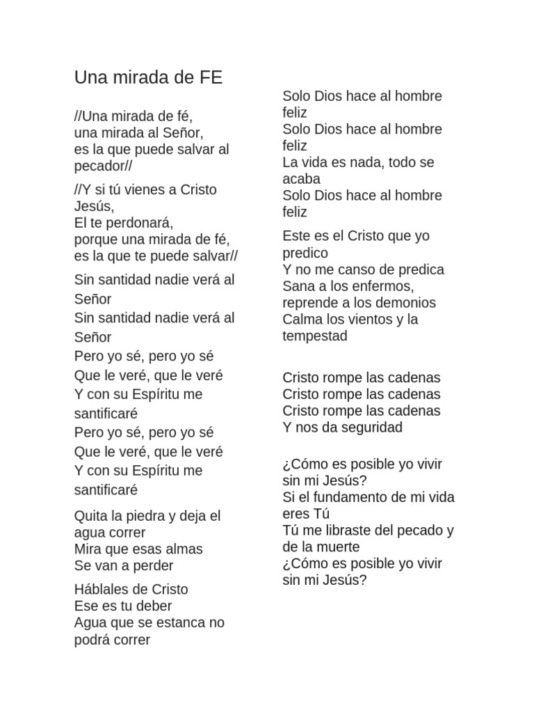 Mirada de fe y salvación en Cristo | PDF