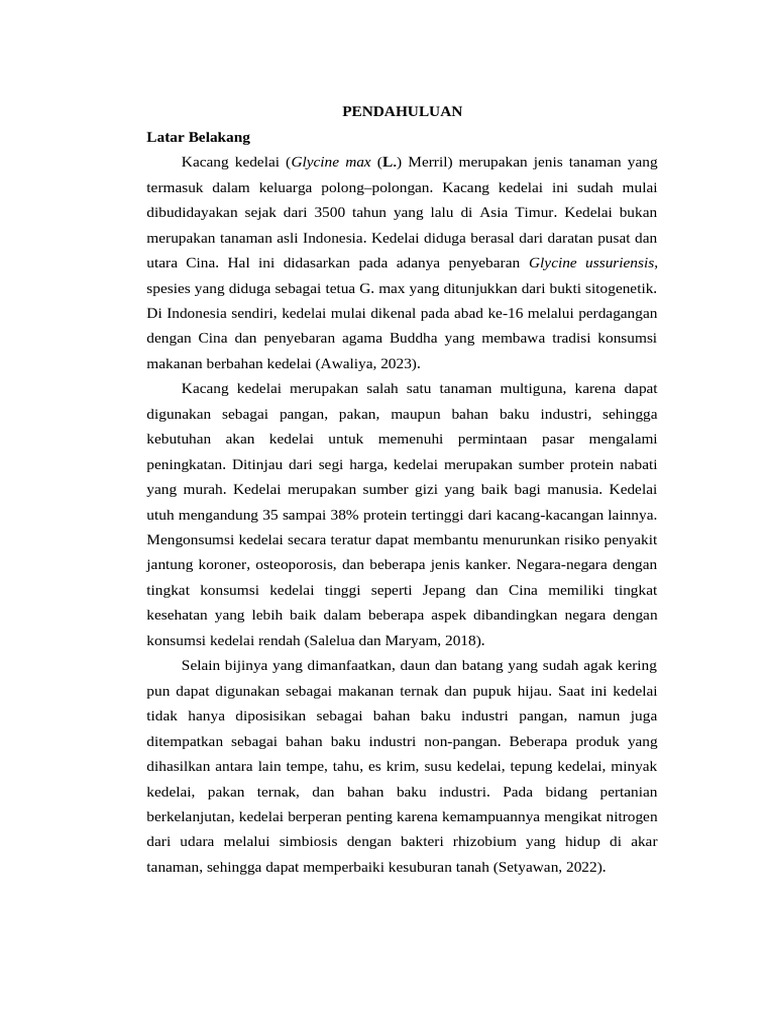 Bagian Pendahuluan Laporan PHT | PDF