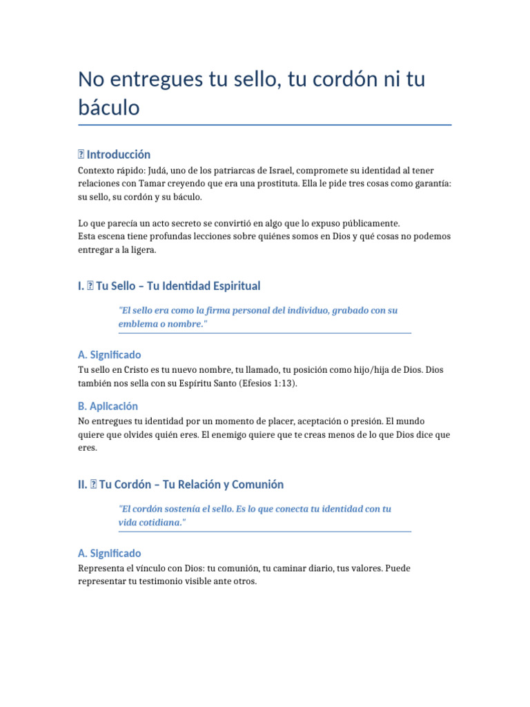 Sello, Cordón y Báculo en la Biblia | PDF | Cristo (título) | Dios