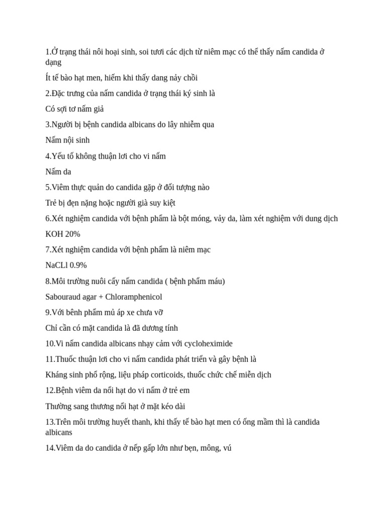 Candida | PDF