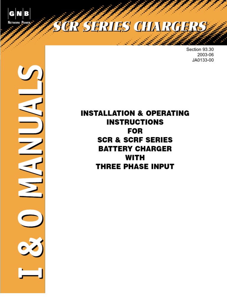 3 Phase SCR Manual | PDF | Battery Charger | Rectifier